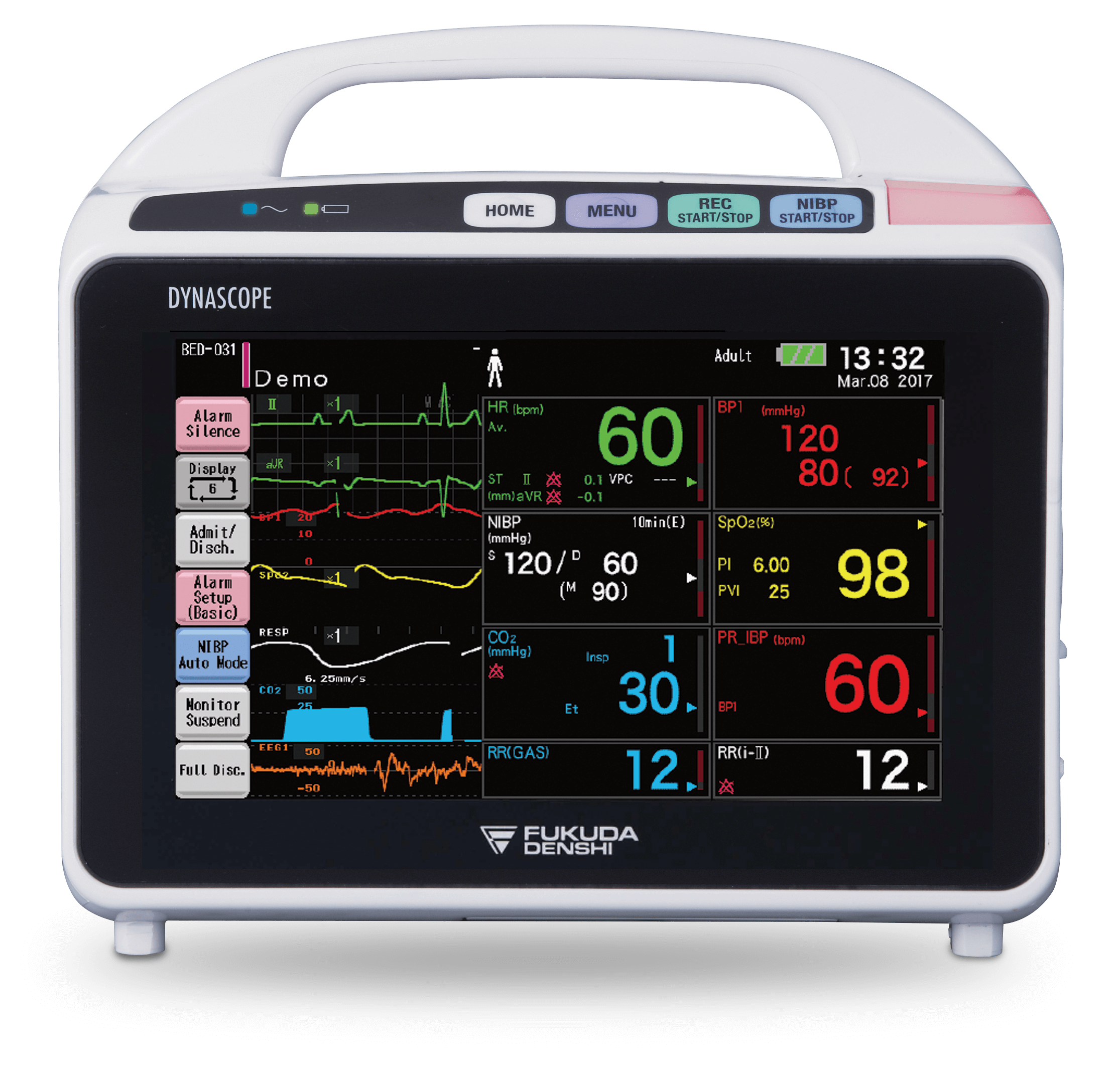 Dynascope DS 8007 Transport Monitor Support Fukuda Denshi